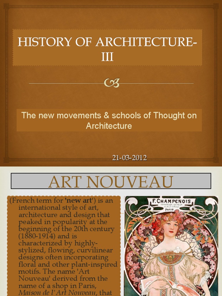 Art Noveu | PDF | Art Nouveau | Architectural Styles