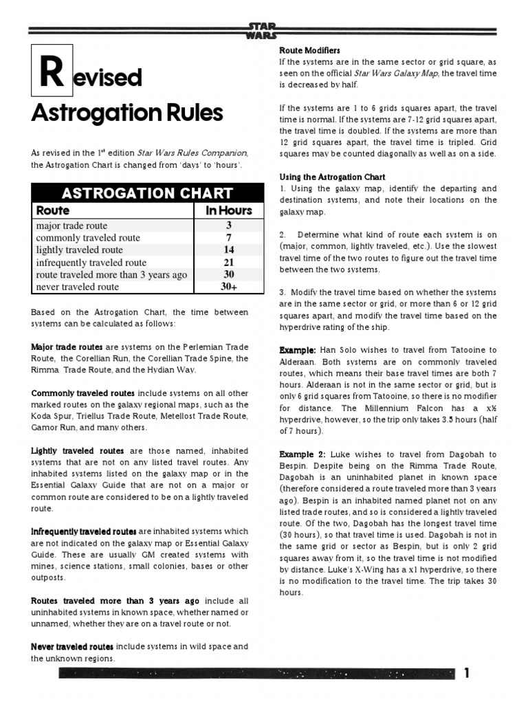 Star Wars Astrogation Guide | PDF | Star Wars | Nature