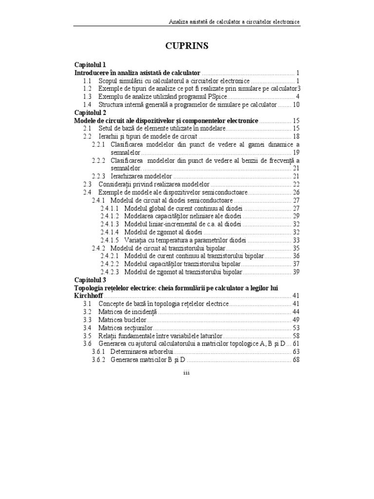1 Curs AACCE Cuprins 1 5 PDF | PDF