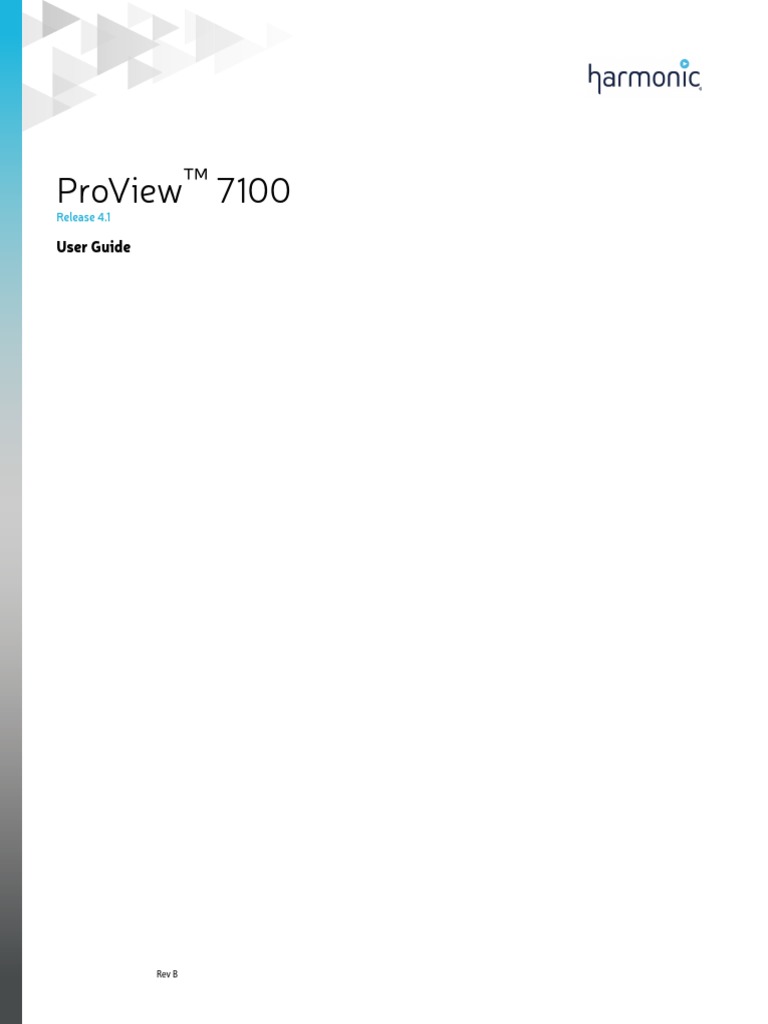 ProView 7100 4 1 UserGuide RevB PDF | PDF | License | Damages