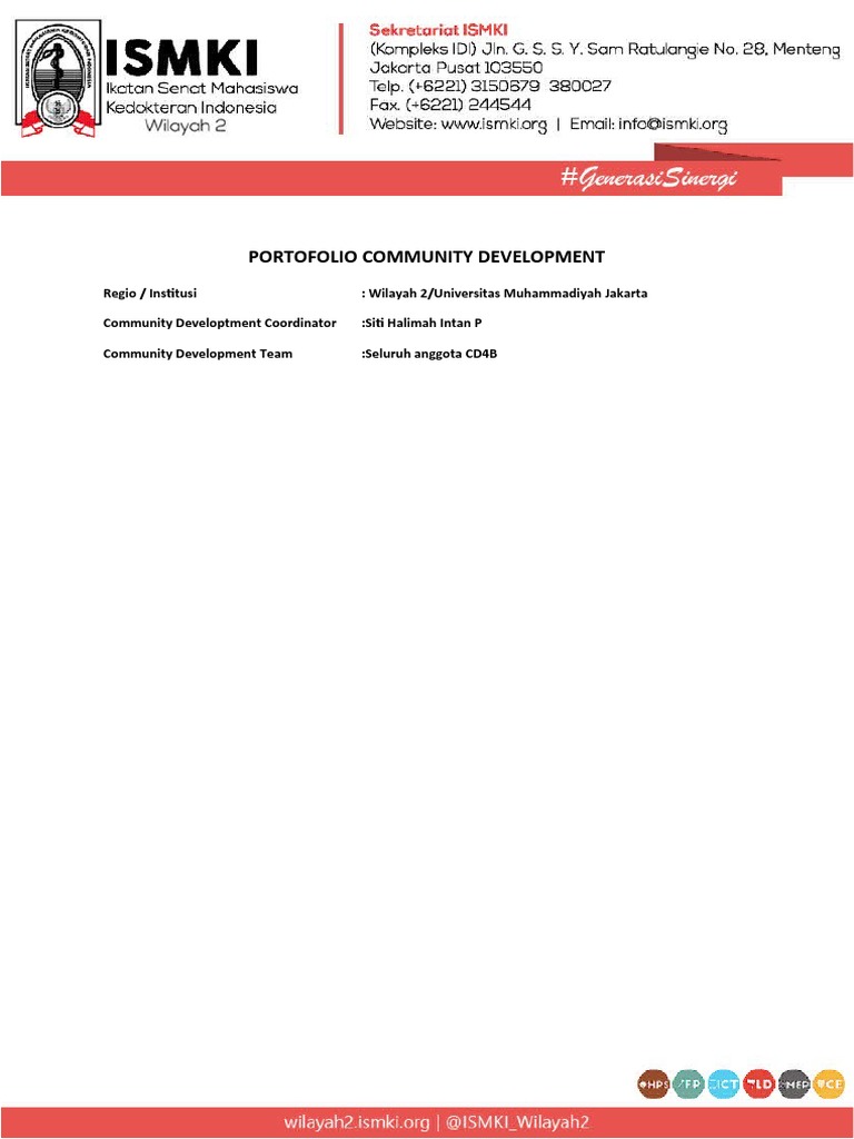 Portofolio Community Development + Kop | PDF