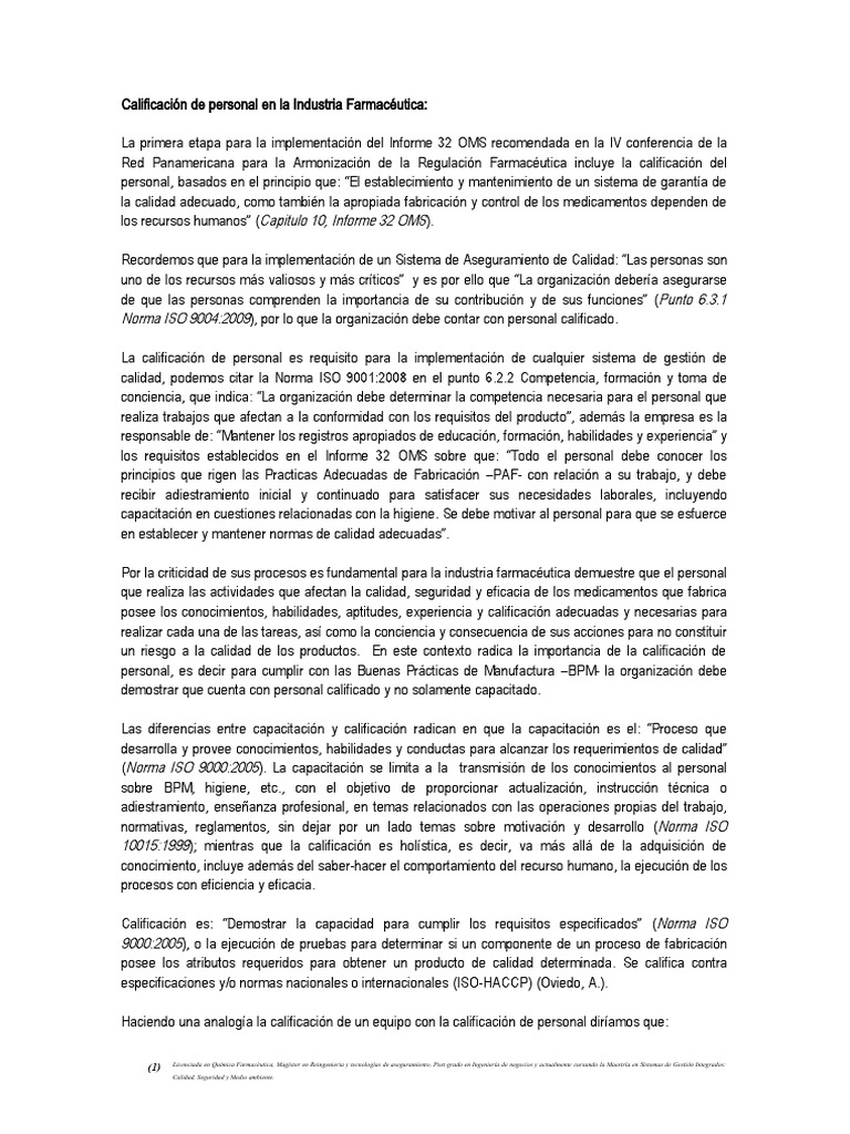 Calificacion Personal | PDF | Gestión de recursos humanos | Calidad ...
