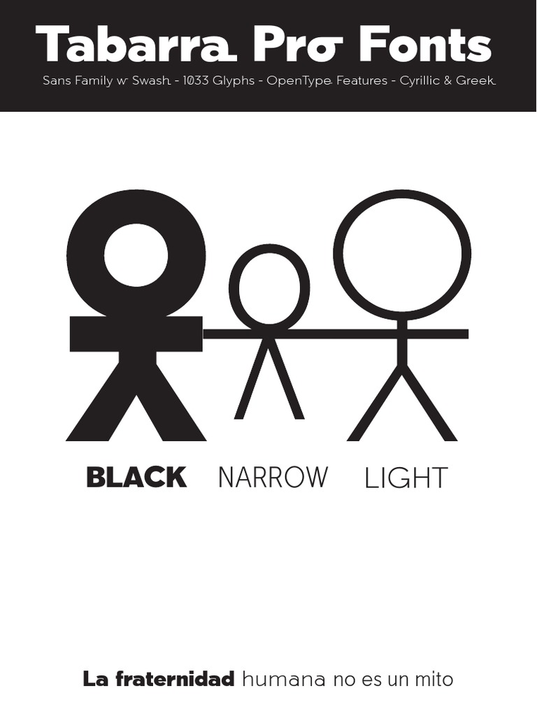 Tabarra Pro Fonts Specimen PDF | PDF | Typefaces | Digital Typography