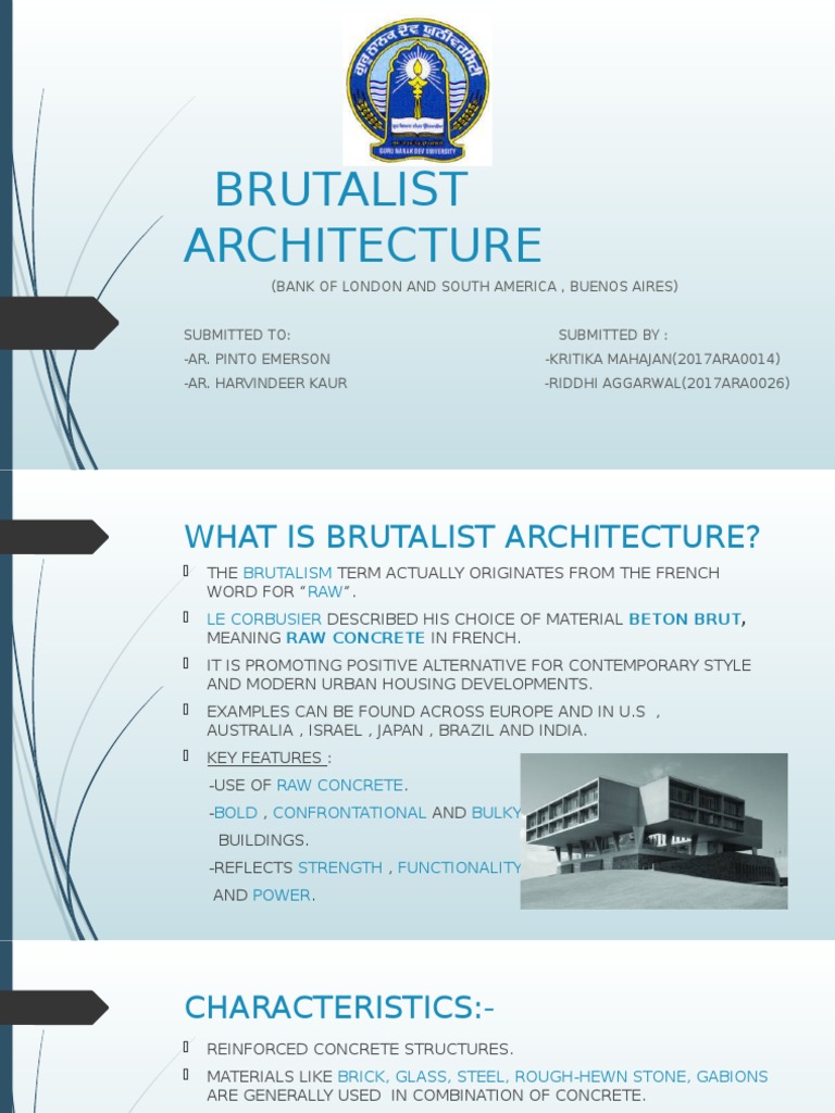 Brutalist Architecture | PDF | Architectural Elements | Art Media