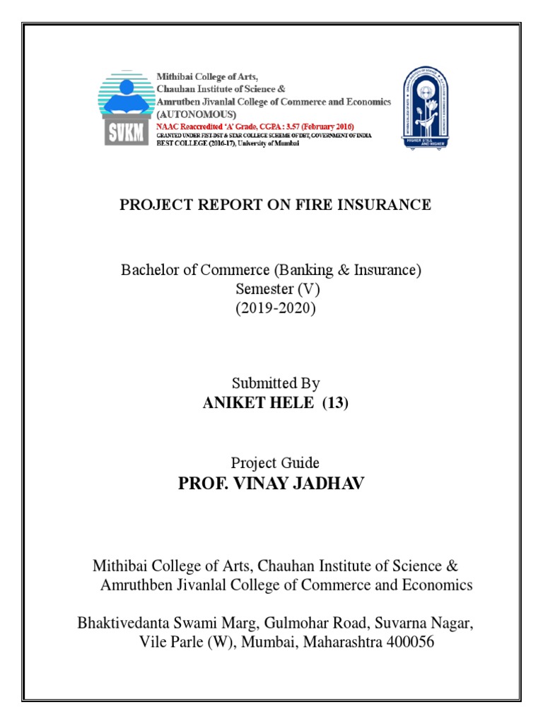 Fire Insurance | PDF | Insurance | Fires