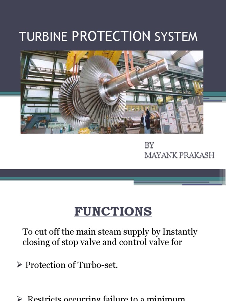 Turbine Protection System | PDF | Valve | Bearing (Mechanical)