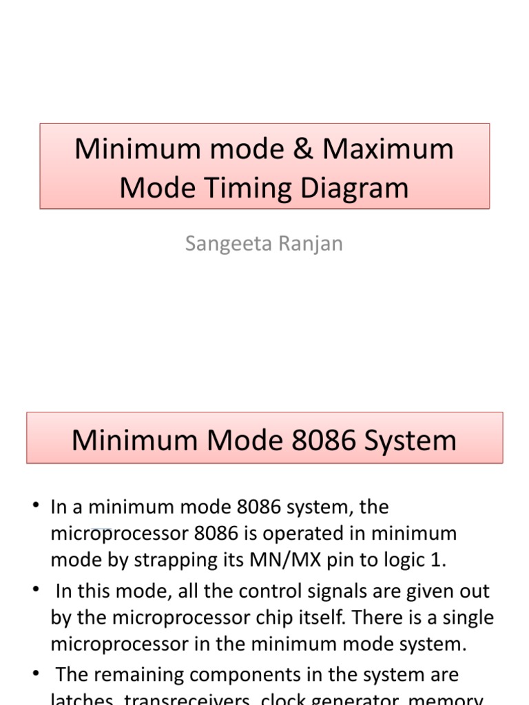 Timimg Diagram | PDF | Input/Output | Central Processing Unit