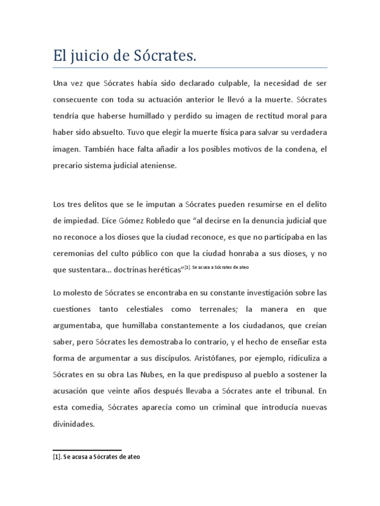 El Juicio de Sócrates | PDF | Sócrates | Thriller y crimen