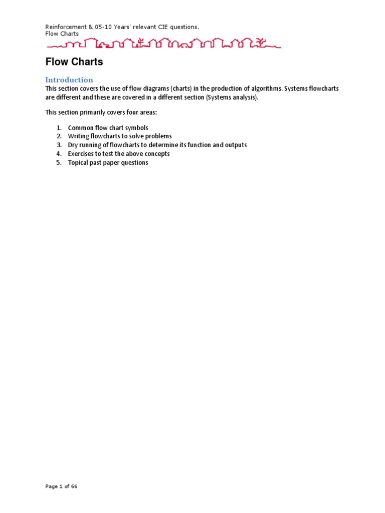 Flow Charts | PDF | Algorithms | Areas Of Computer Science Flow Charts | PDF | Algorithms | Areas Of Computer Science