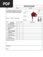 Check List de Línea de Vida Retráctil | PDF