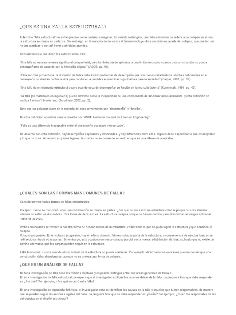 Que Es Una Falla Estructural | PDF | Método científico | Hipótesis