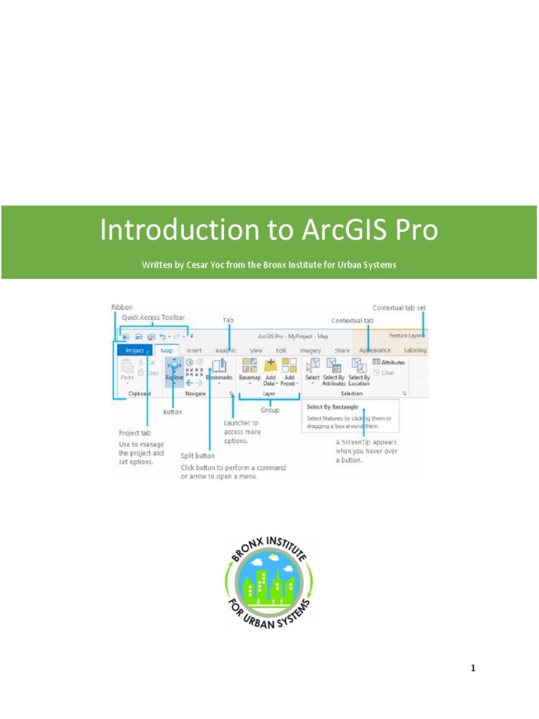 Introduction To ArcGIS Pro - Manual - Edited | PDF | Arc Gis ...