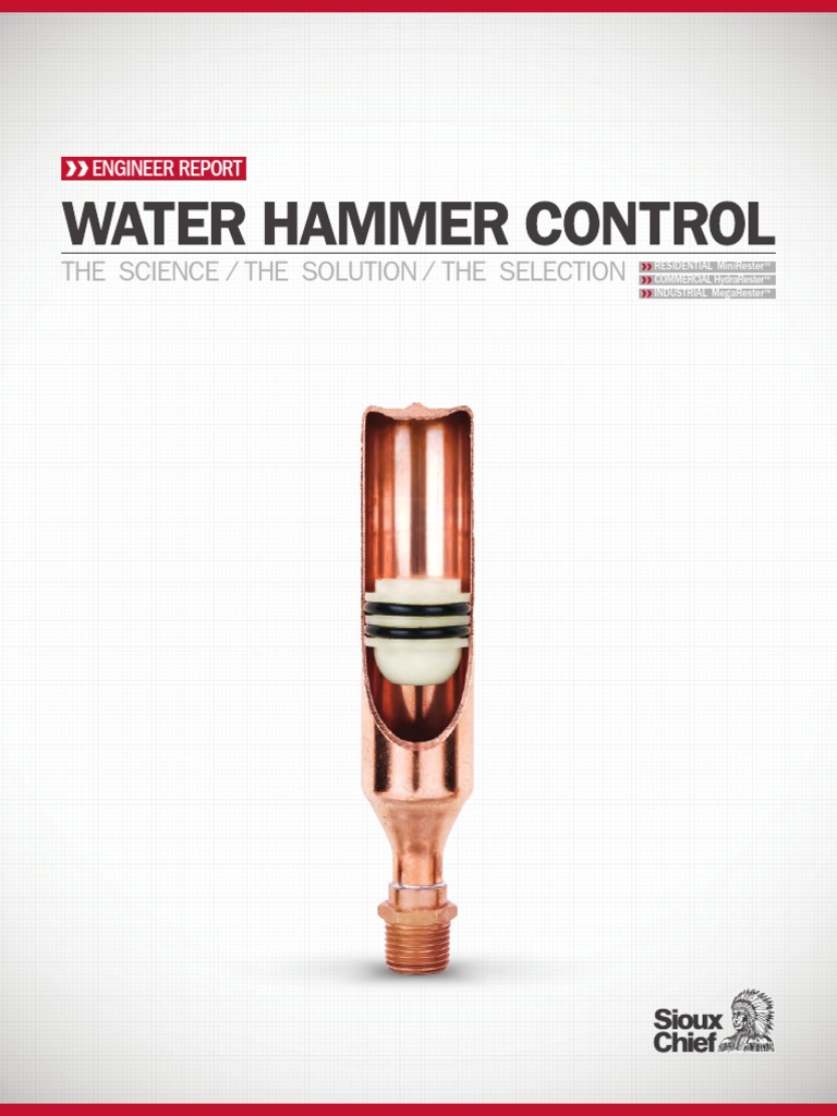 Water Hammer Arresters - Engineer Report PDF | PDF | Plumbing | Tap (Valve)