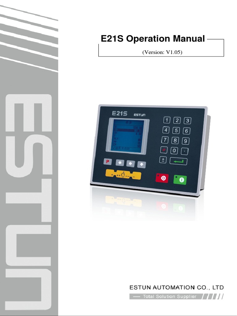 E21s Operation Manual | PDF | Parameter (Computer Programming) | Numerical Control