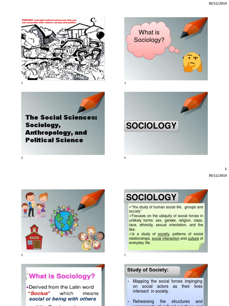Lesson 2 - The Social Sciences - Socio, Anthro and PolSci | PDF ...
