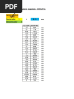 Pulgadas MM | PDF