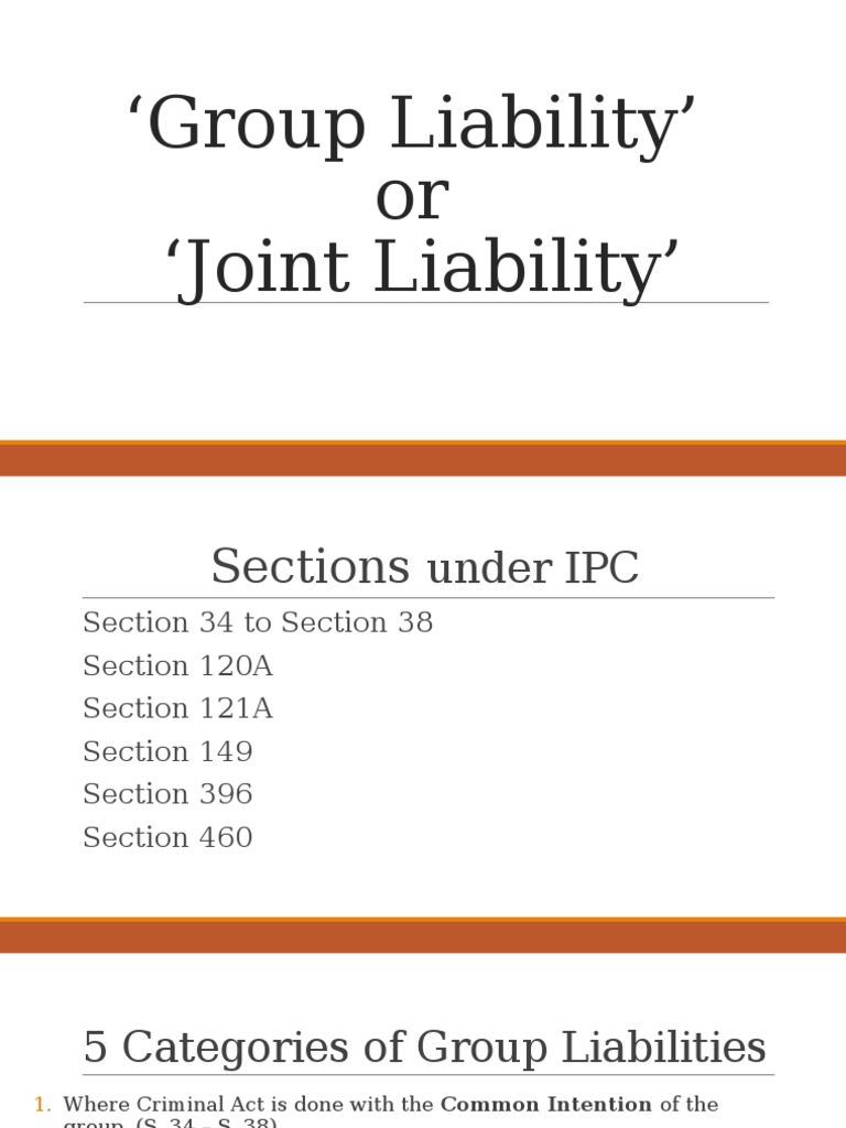 Group Liability or Joint Liablity | PDF | Crime & Violence | Crime Thriller