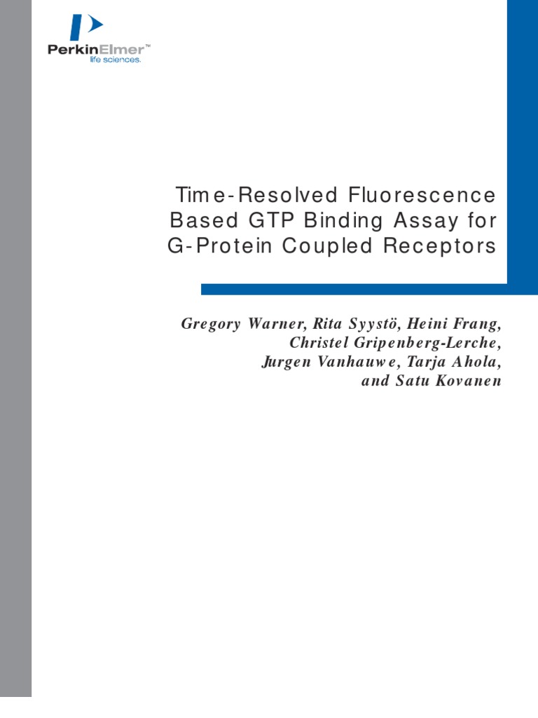 Time-Resolved Fluorescence Based GTP Binding Assay For G-Protein ...