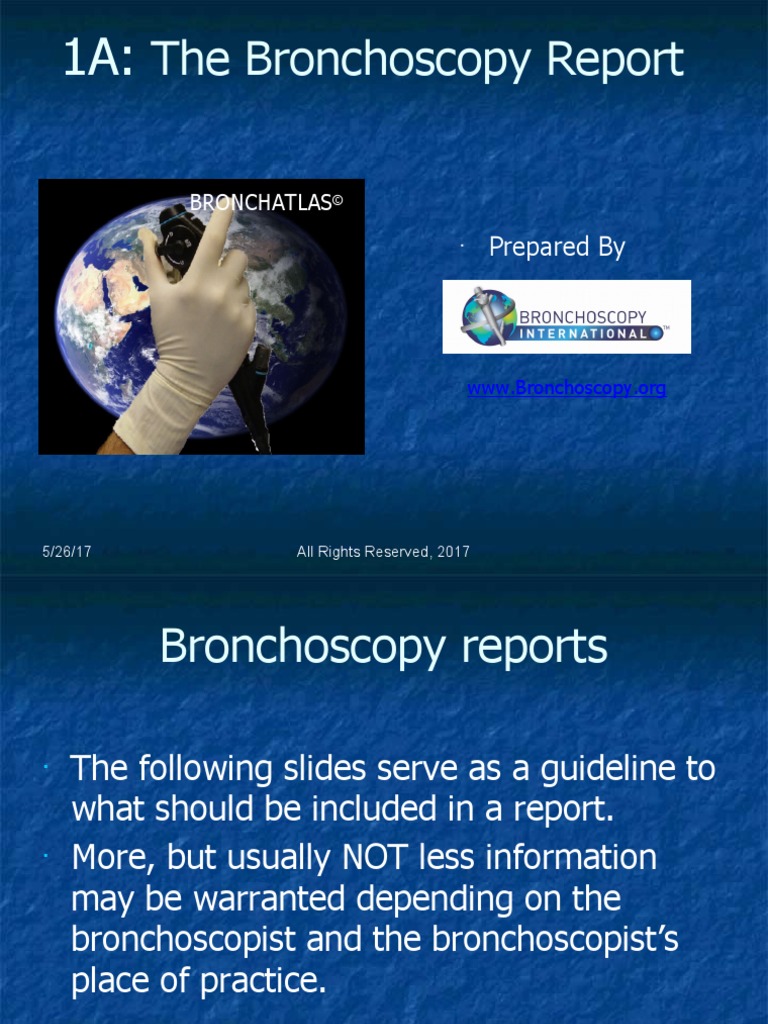 BA 1A Bronchoscopy Report | PDF | Respiratory Tract | Bronchitis