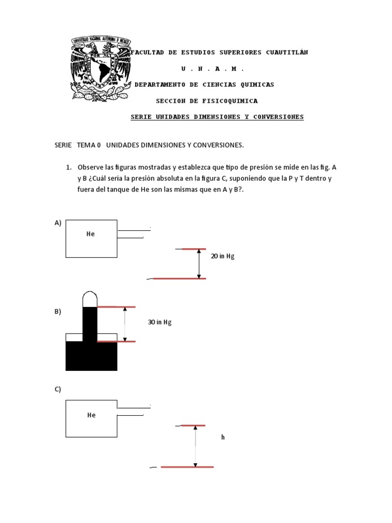 Serie Unidades Dimensiones y Conversiones | PDF | Física | Ciencias fisicas