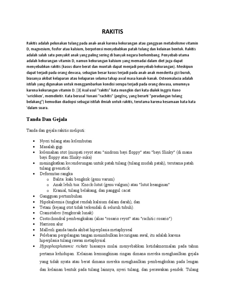 RAKITIS | PDF | Kesehatan Holistik