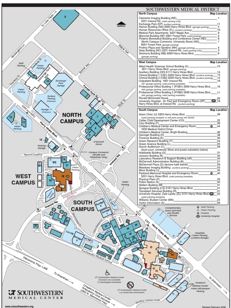 Ut Southwestern Map