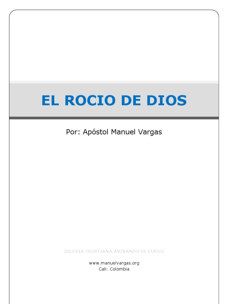El Rocio de Dios | PDF | Bendición | Vitis