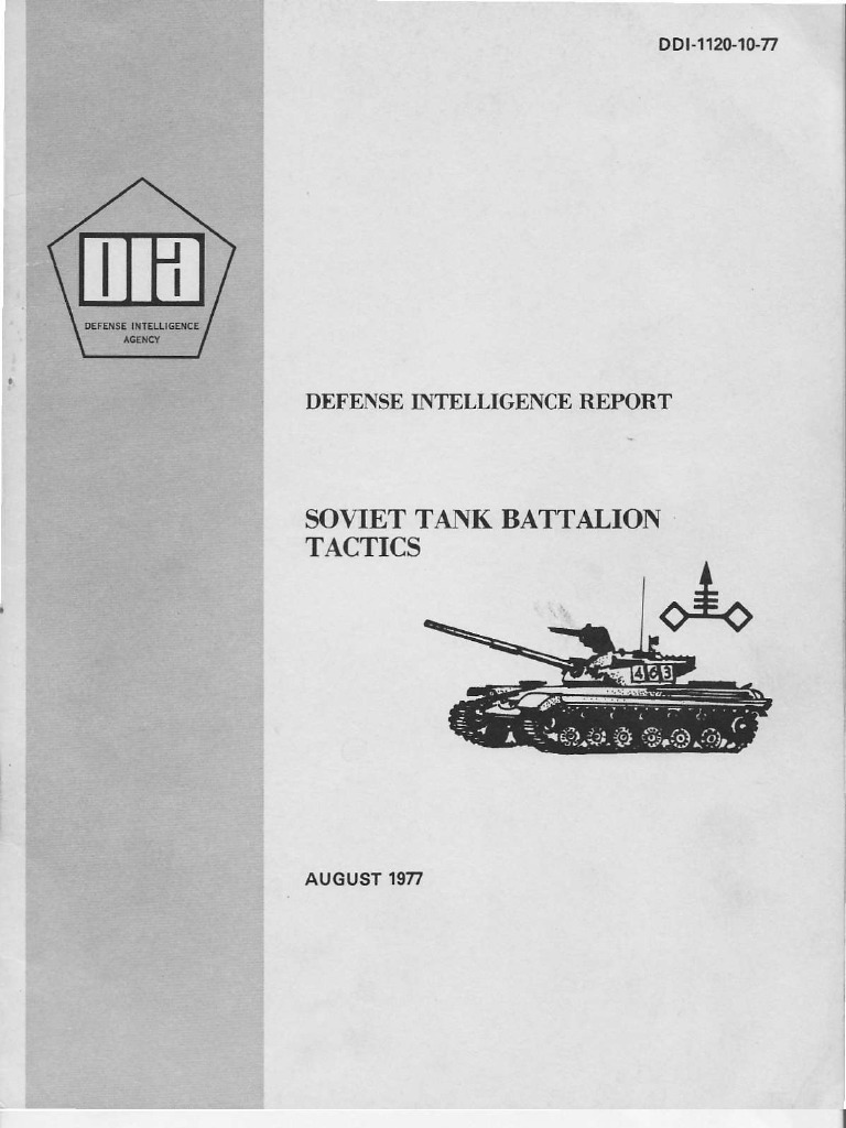 Soviet Tank Battalion Tactics Overview | PDF | Battalion | Regiment