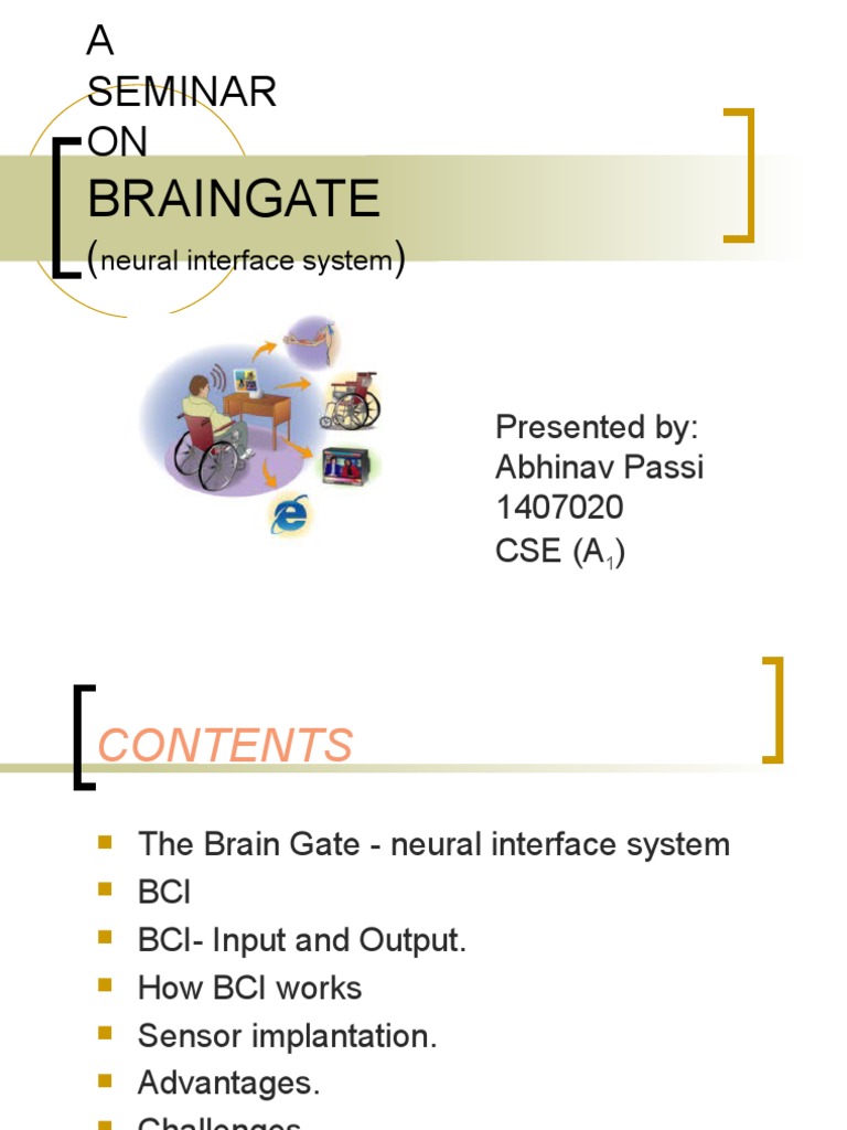 Braingate: Neural Interface System | PDF | Brain | Computational ...