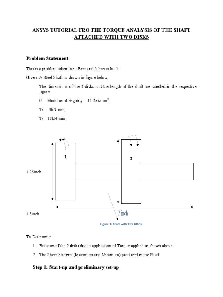 Torque Analysis Tutorial in ANSYS | PDF | Computer File | Machines