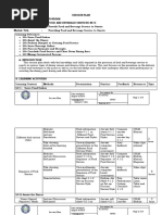 Session Plan: Hilot (Wellness Massage) NC II | PDF | Educational Assessment | Education Theory