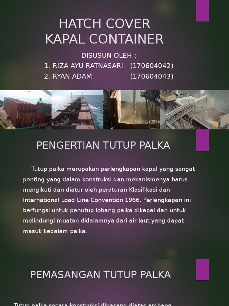 Sistem dan Fungsi Tutup Palka Kapal | PDF