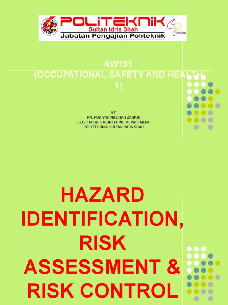 CHP 6 - Hirarc | PDF | Risk Assessment | Risk Management