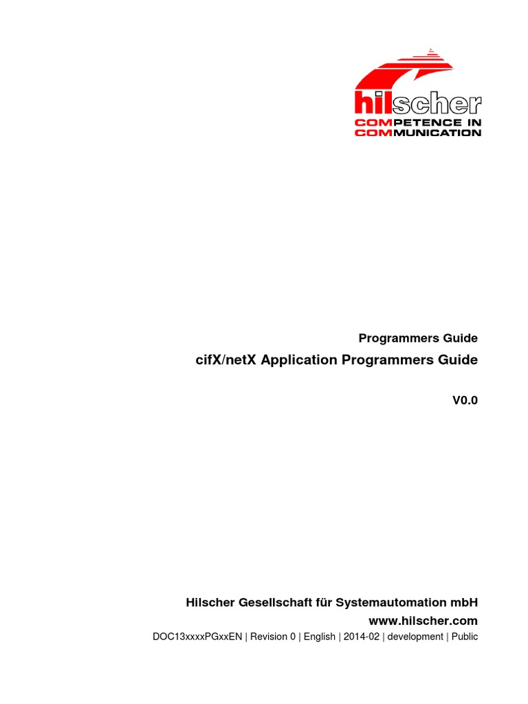 Cifx Netx Application Programmers Guide XX EN | PDF | Device Driver | Application Programming ...