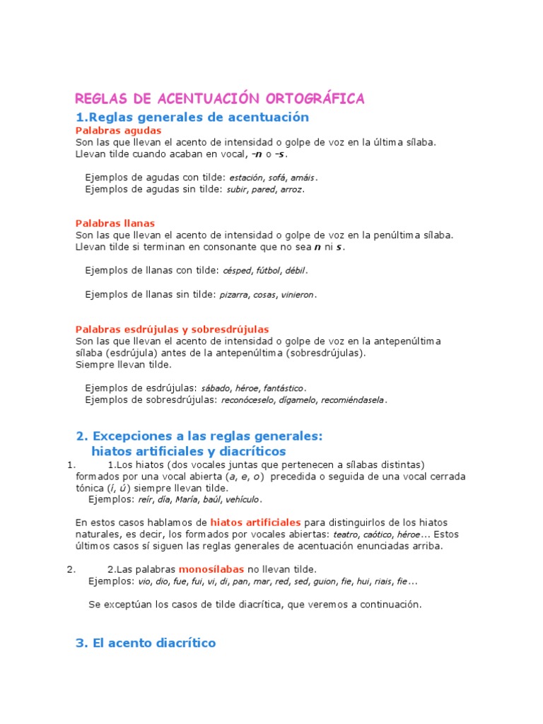 Reglas de Acentuación Ortográfica | PDF | Onomástica | Sintaxis