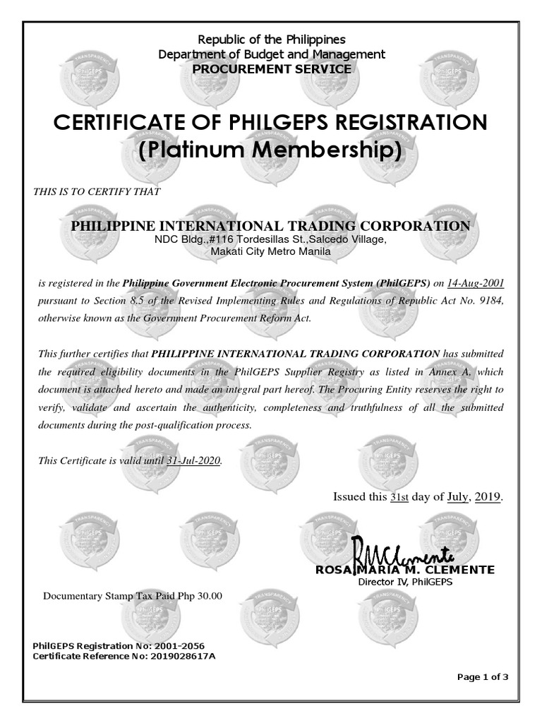 Sample Philgeps PDF | PDF | Government Information | Government