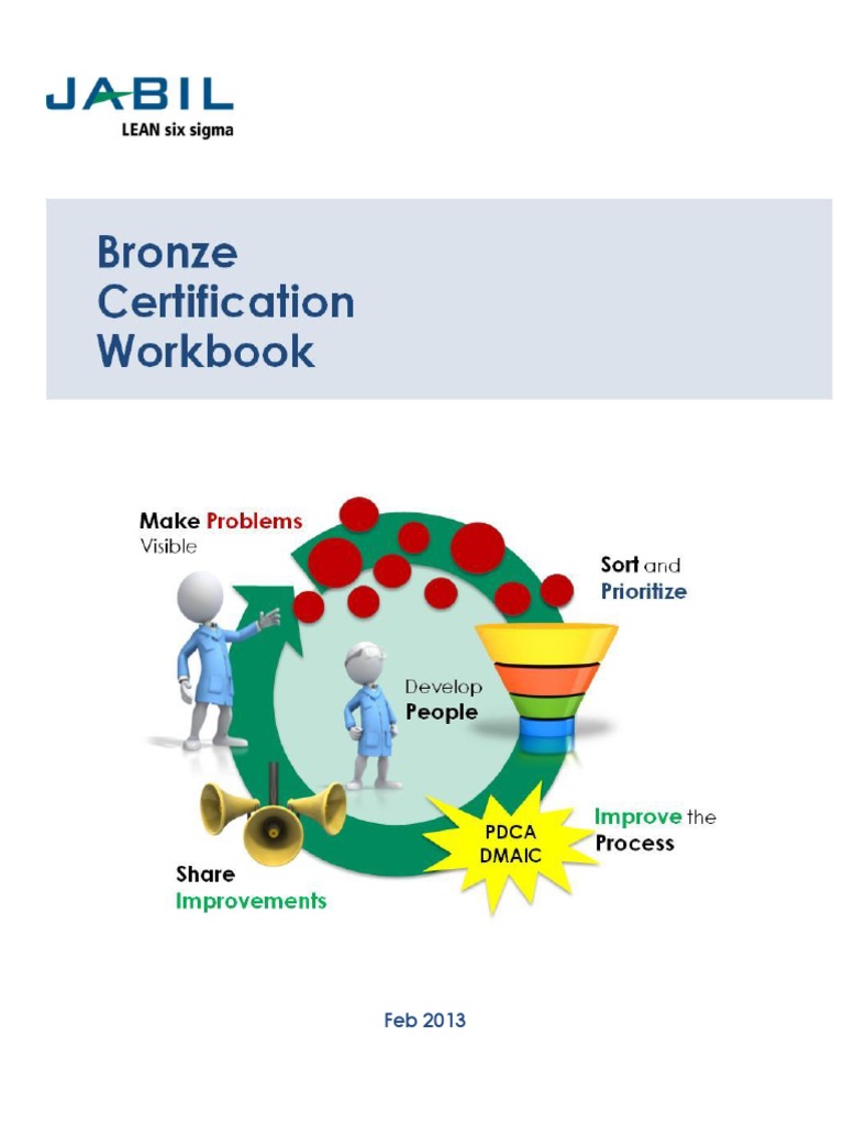 N-LEAN-B100 Bronze Certification Workbook | PDF | Six Sigma | Lean ...