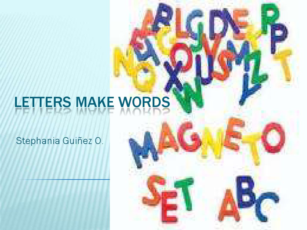 Letters Make Words | PDF