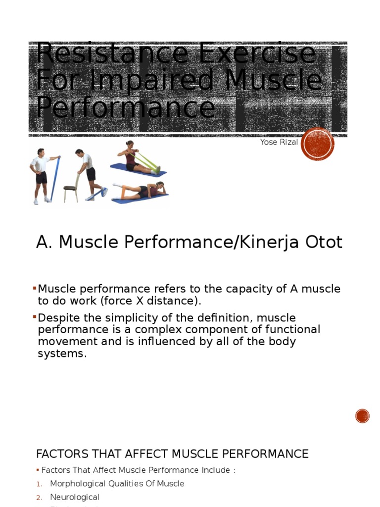 Resistance Exercise For Impaired Muscle Performance - Copy-1 | PDF ...