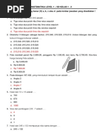 Soal Final Provinsi Kmsi Matematika Level 1 | PDF