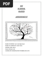 CSEC Mathematics SBA Ideas and Topics | PDF | Career & Growth