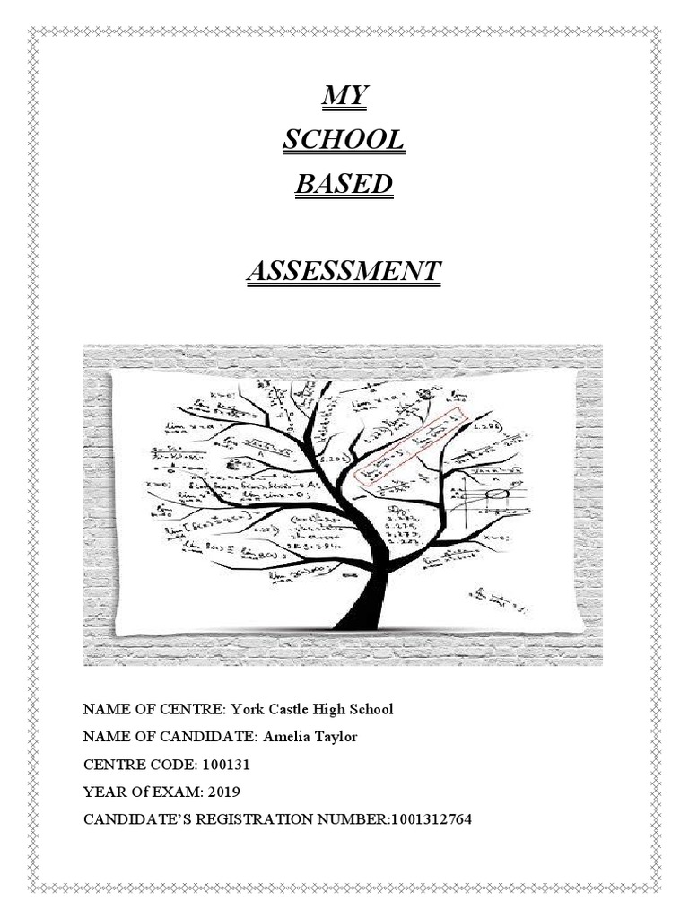 Maths SBA 2019 | PDF | Health Care