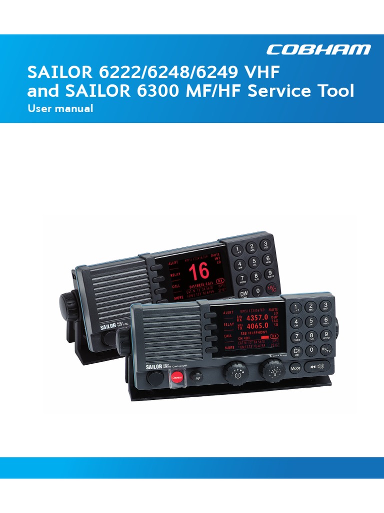 301 VHF Cobham Sailor 6222 6248 6300 User Manual Service Tool 19 12 ...