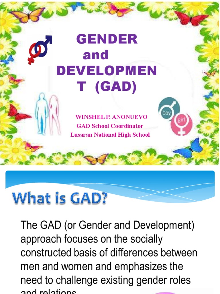 GAD Final | PDF | Socialization | Gender