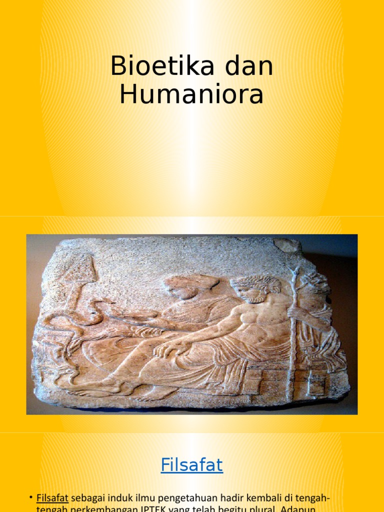 Bioetika Dan Humaniora | PDF