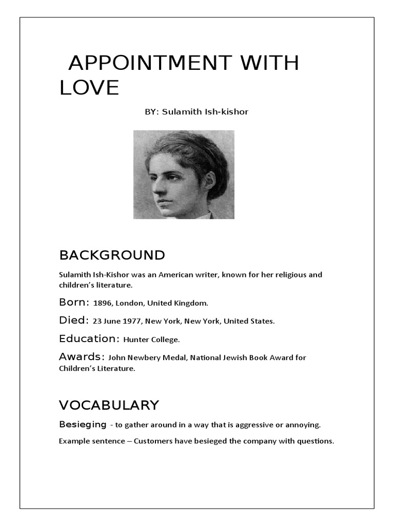 Appointment With Love | PDF
