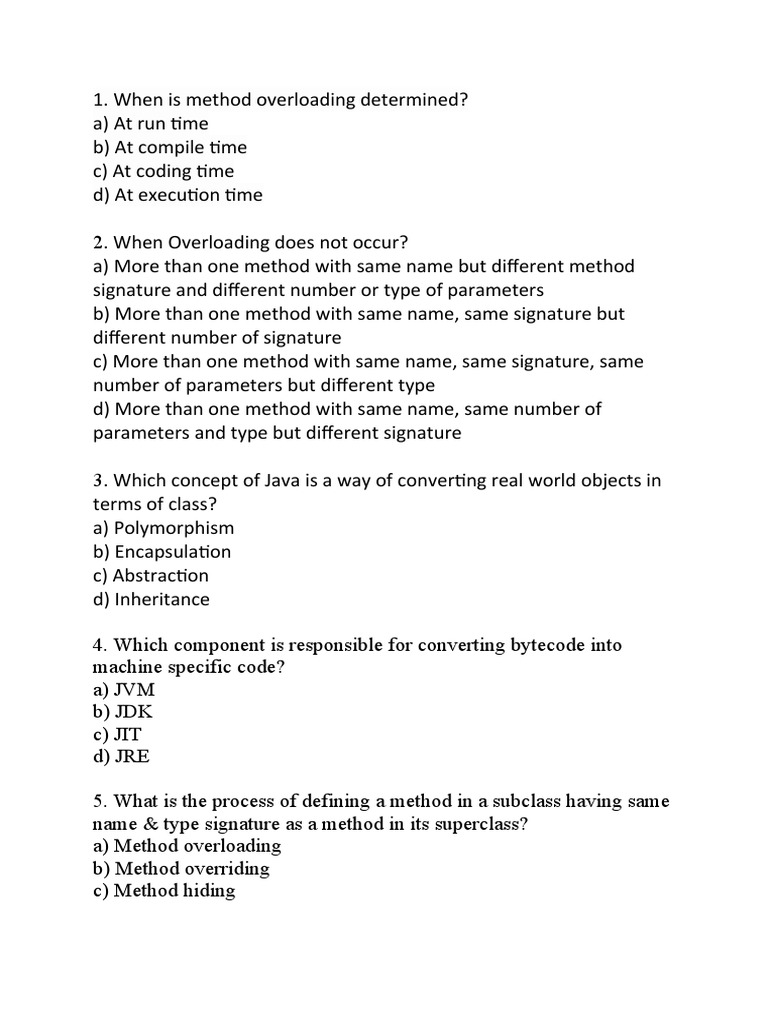 Core Java Code Snippets | PDF | Method (Computer Programming ...