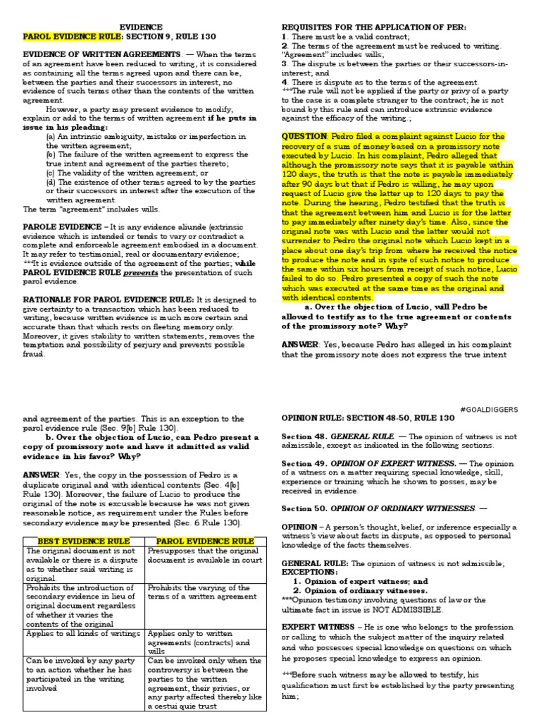 Evidence Reviewer | PDF | Witness Impeachment | Burden Of Proof (Law)