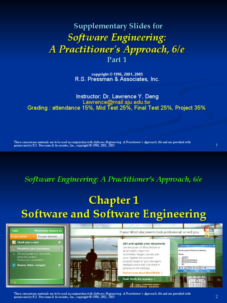 Software Engineering: A Practitioner's Approach, 6/e | PDF | Economics ...