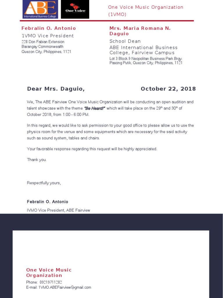 Request Letter Film Viewing | PDF